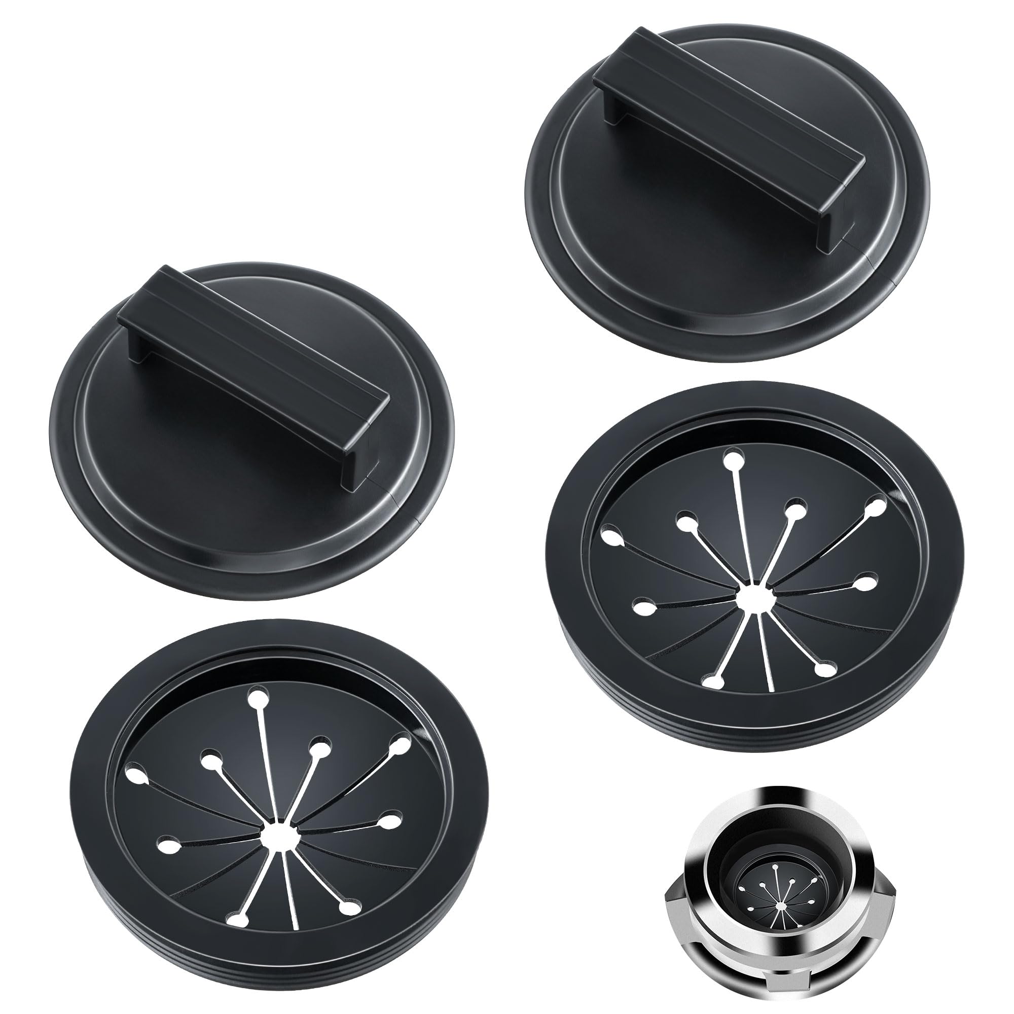 Amazon.com: Meonum 2 Sets 3 Inch Garbage Disposal Splash Guards with ...