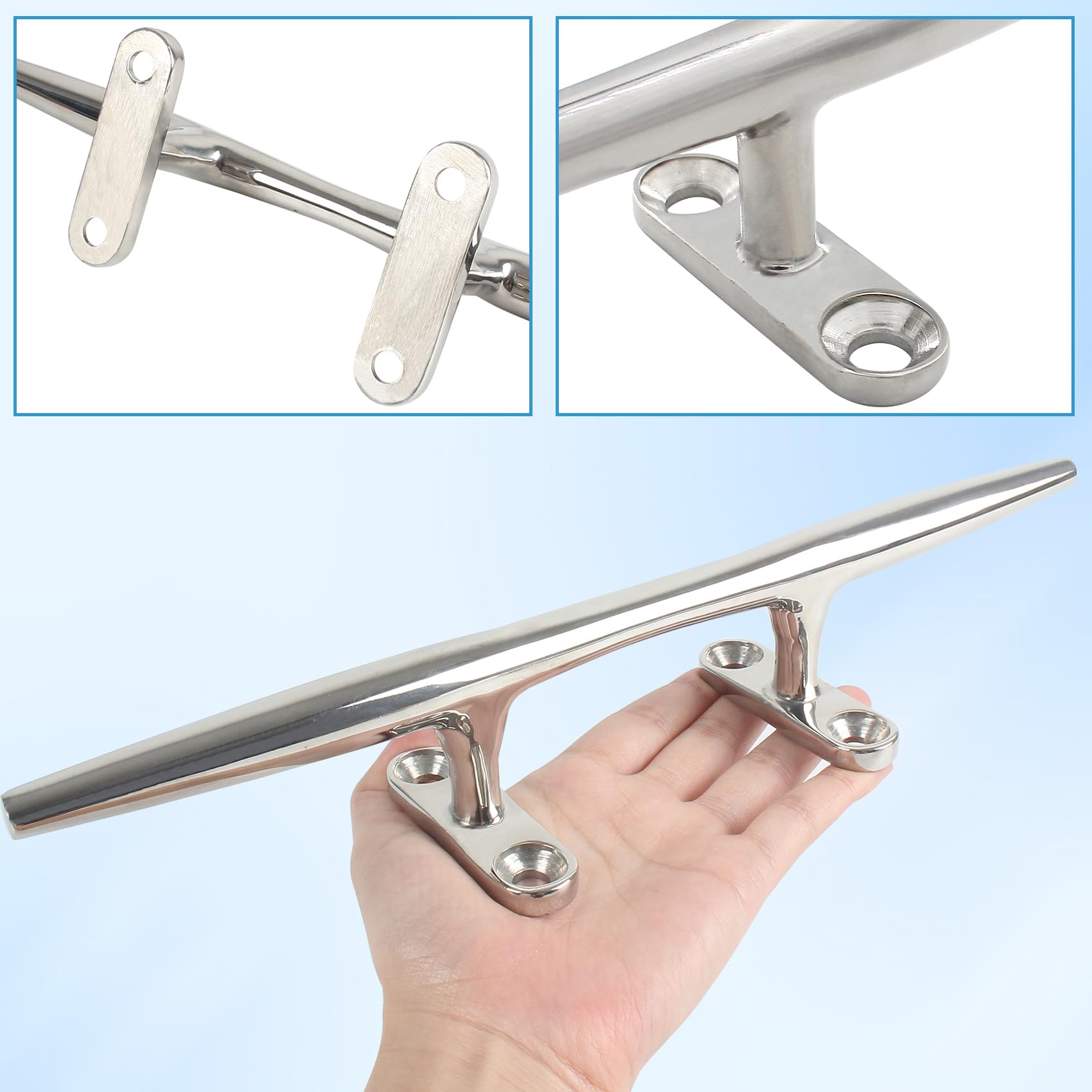 Snapklik.com : VEITHI Boat Cleats Dock Cleats 12 Inch 316 Stainless ...