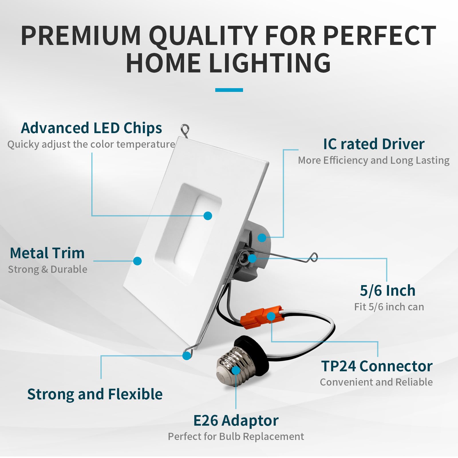 Square Led Recessed Can Retrofit