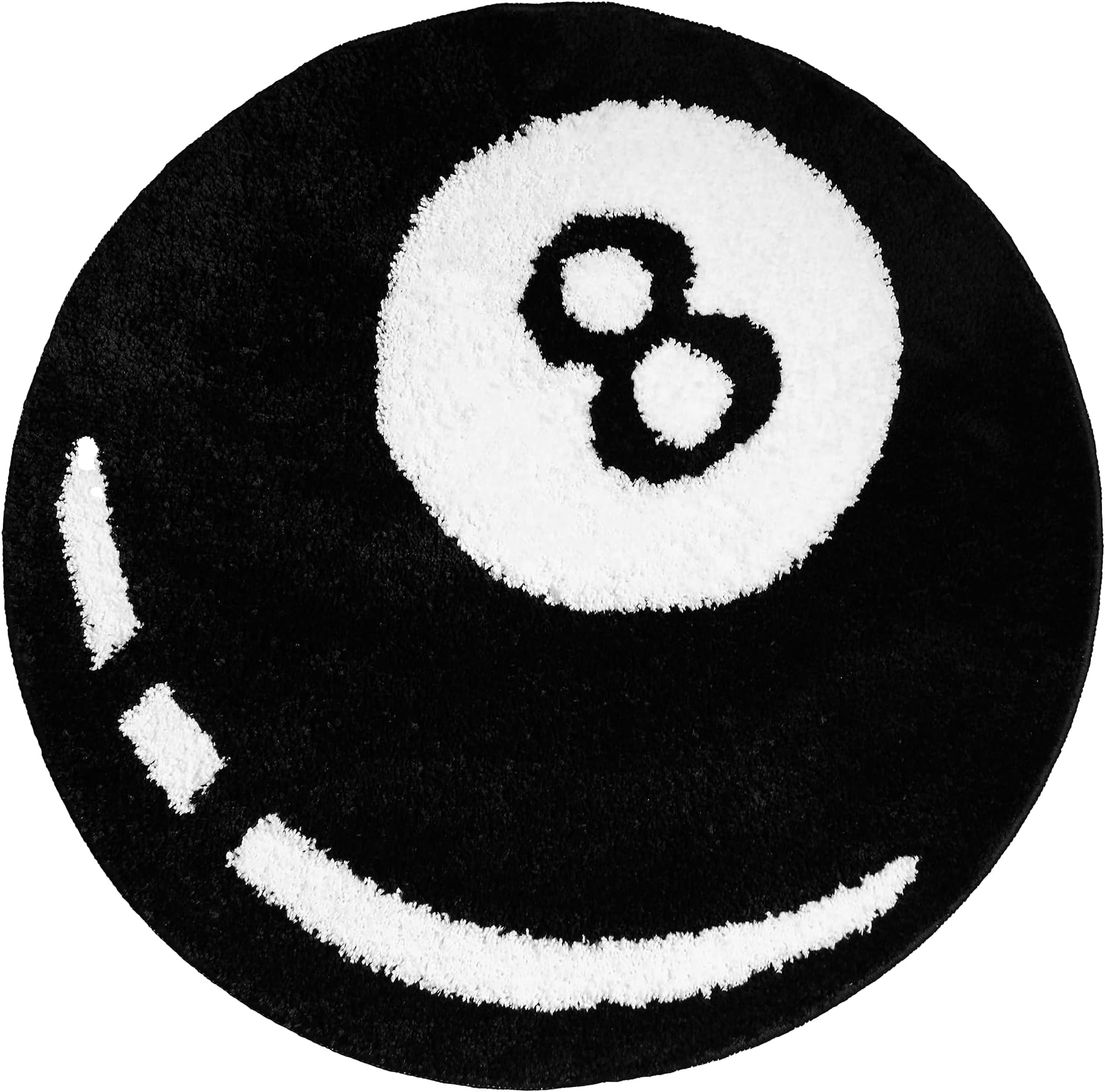 Amazon.com: Slothy Fafi 8 Ball Rug - 24 inch White & Black Hypebeast Rug - Cool Rugs and ...