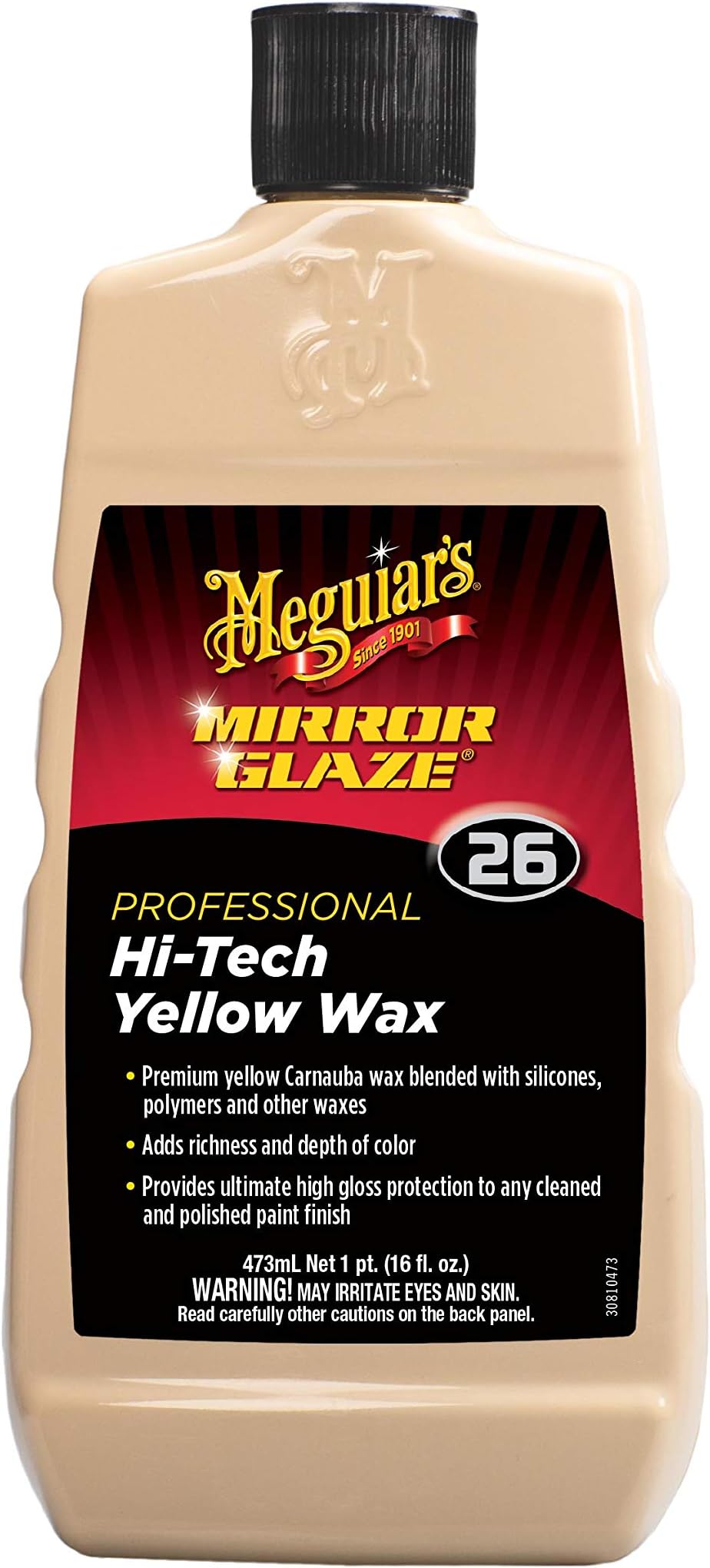 Amazon.com: Meguiar'S Hi- Tech Yellow Wax (No. 26) Mirror Glaze 16 Fl ...