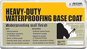 Akona Heavy-Duty Waterproofing Base Coat - Waterproof Concrete, Block ...