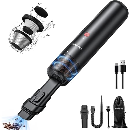 Amazon.com: Handheld Car Vacuum with 6000 Pa Suction, Mini Cordless ...