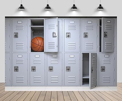 Amazon.com : chnywork 7x5ft Locker Room Backdrop Sports Gym Locker Room ...