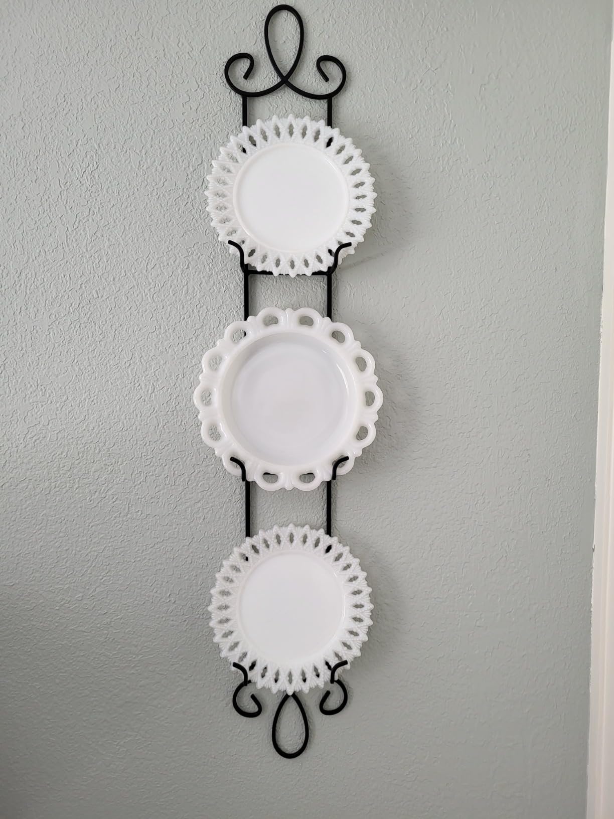 Amazon.com: TRIPAR Vertical Wall Plate Rack, Black Display (3 Tiers ...