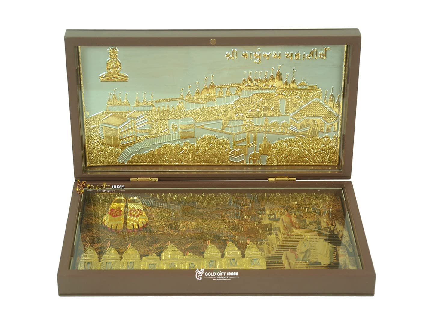 GoldGiftIdeas 24K Gold Plated Jain Mahatirth Darshan Photo Frame with ...