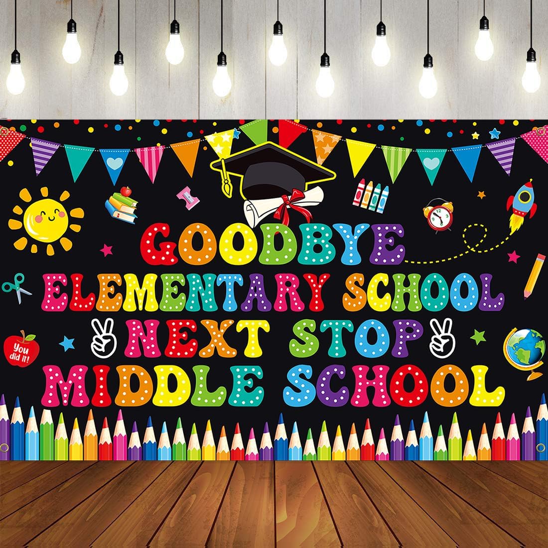 Amazon.com: Goodbye Elementary School Next Stop Middle School Photo ...