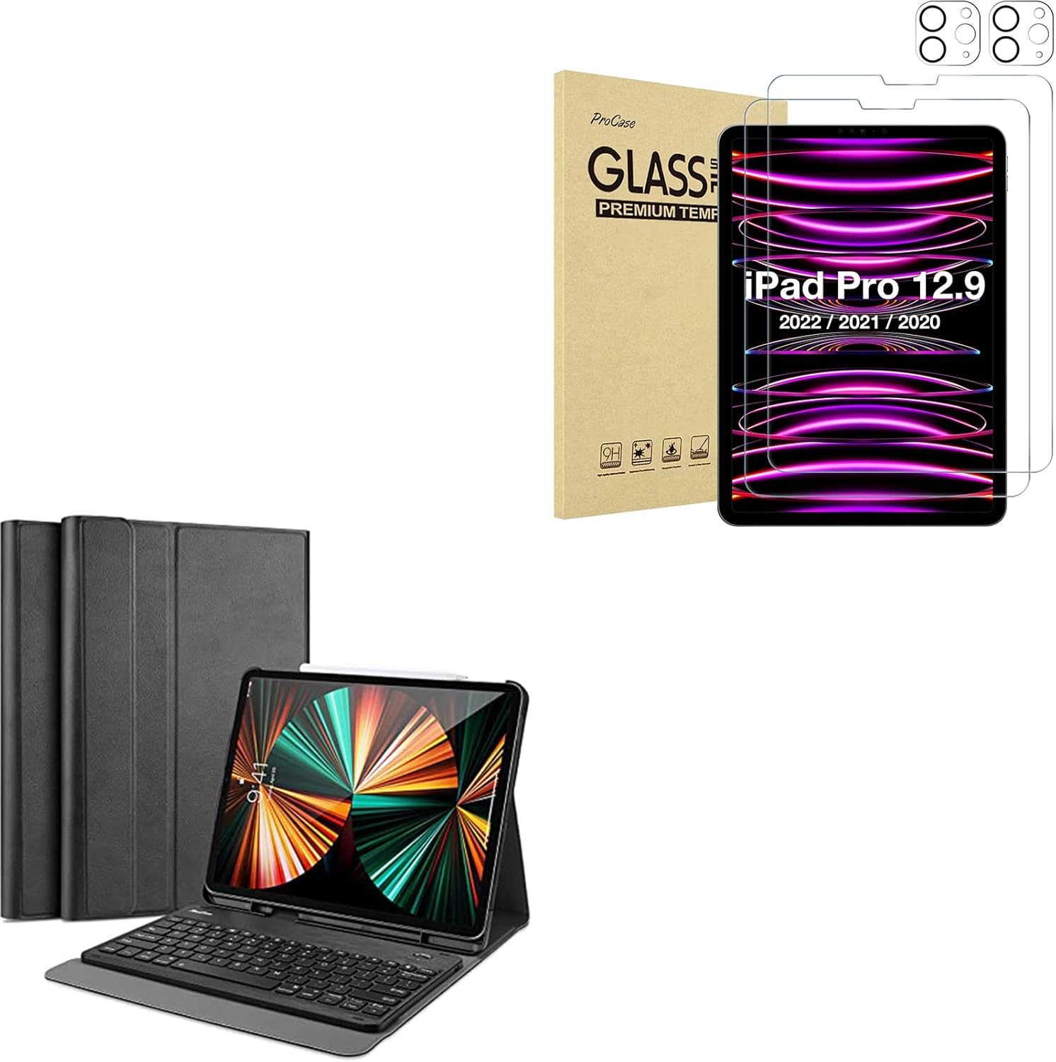 Amazon.com: ProCase 2+2 Pack Screen Protector with Camera Lens ...