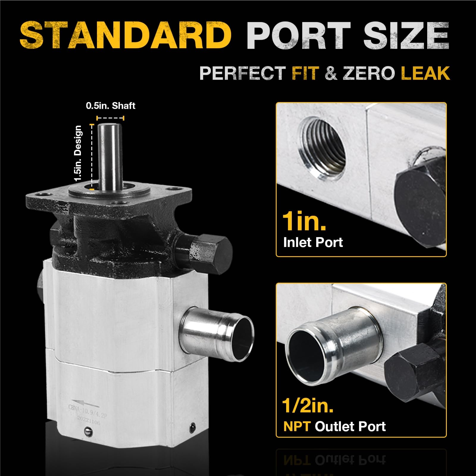 Snapklik.com : Hydraulic Log Splitter Pump 16 GPM 2 Stage,MAX 3000PSI ...