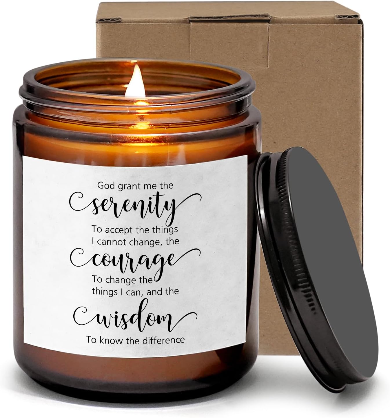 Amazon.com: Serenity Prayer Gifts God Grant Me The Serenity Candle ...