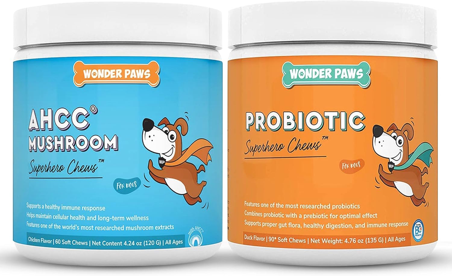 Amazon.com: AHCC Mushroom Chews Plus Probiotic Superhero Chews - for ...