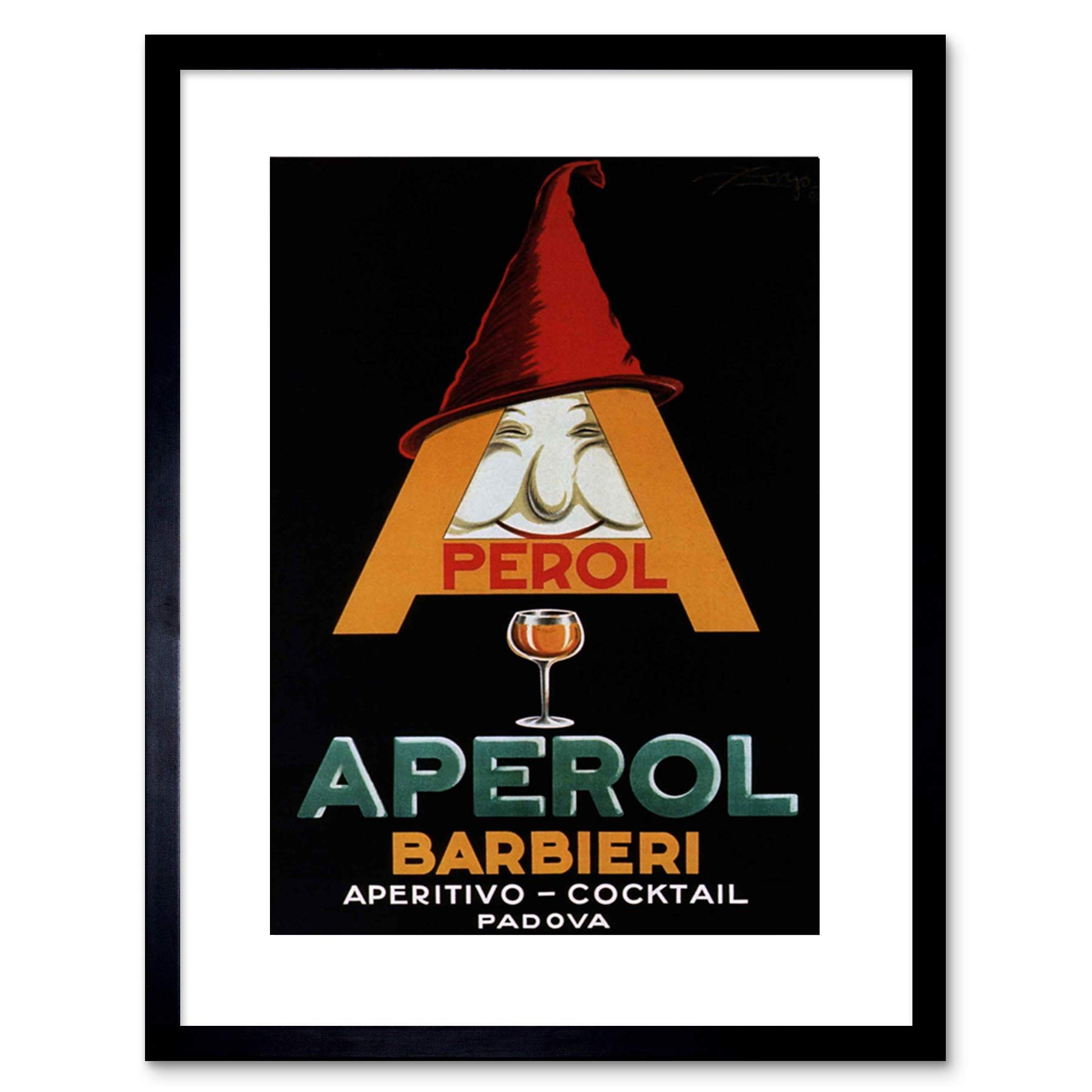 Amazon.com: AD APEROL APERITIF ALCOHOL ITALY FRAMED PRINT F97X3070 ...