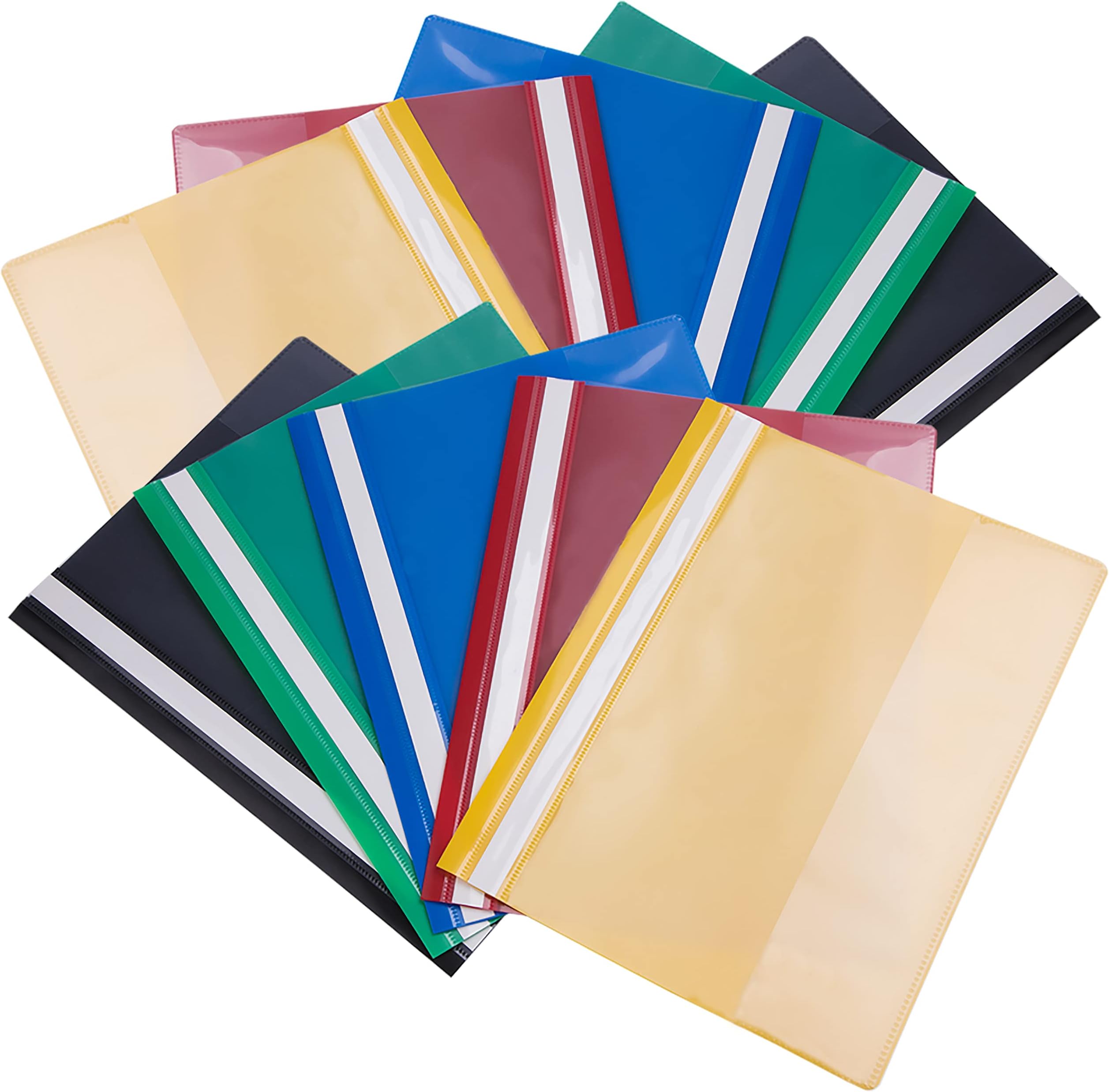 10 Pcs A4 Project Folder Plastic Wallets Presentation Project Folders ...