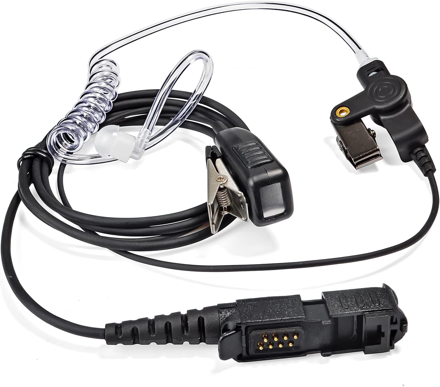 Amazon.com: HYS Surveillance Headset with Low-Profile Transparent Clear ...