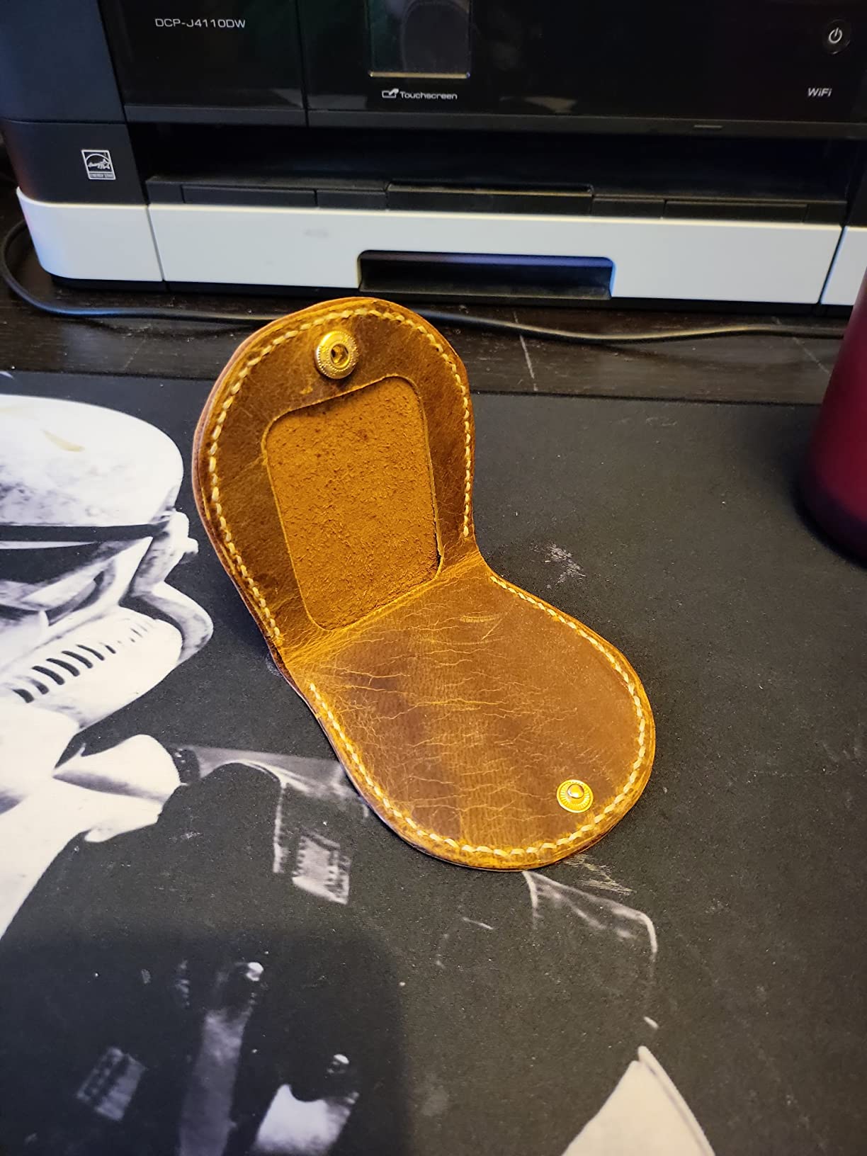 Coin Bag Acrylic Template, Leather Coin Purse Template Transparent ...