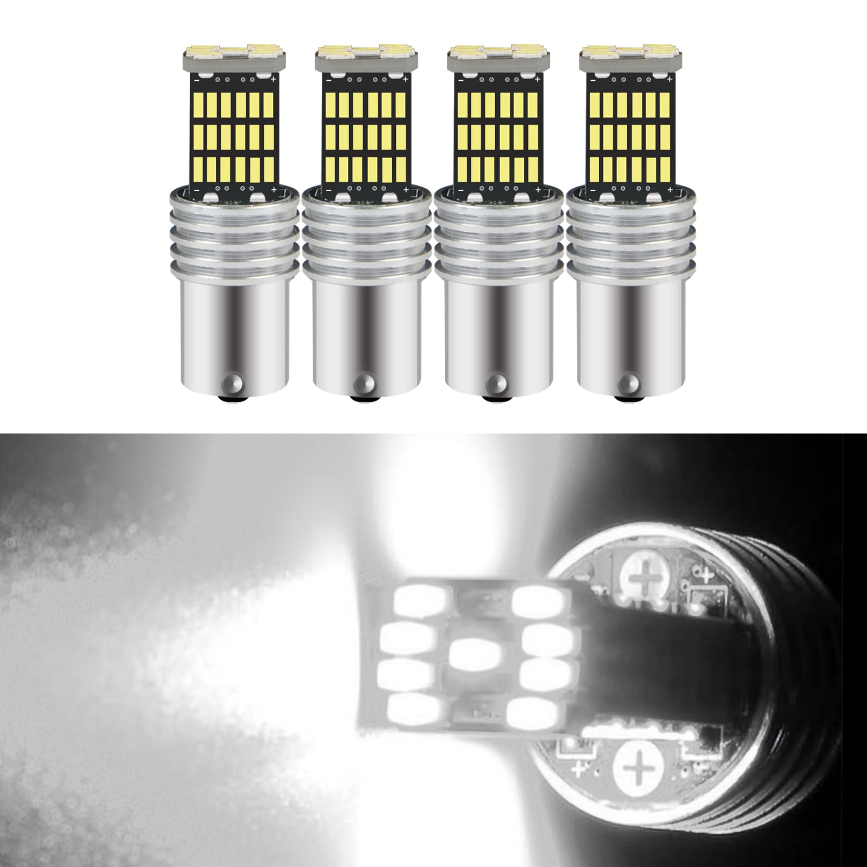 Amazon.com: Zufoty 4 PCS Car Turn Signal Bulbs, LED Turn Signal Light ...