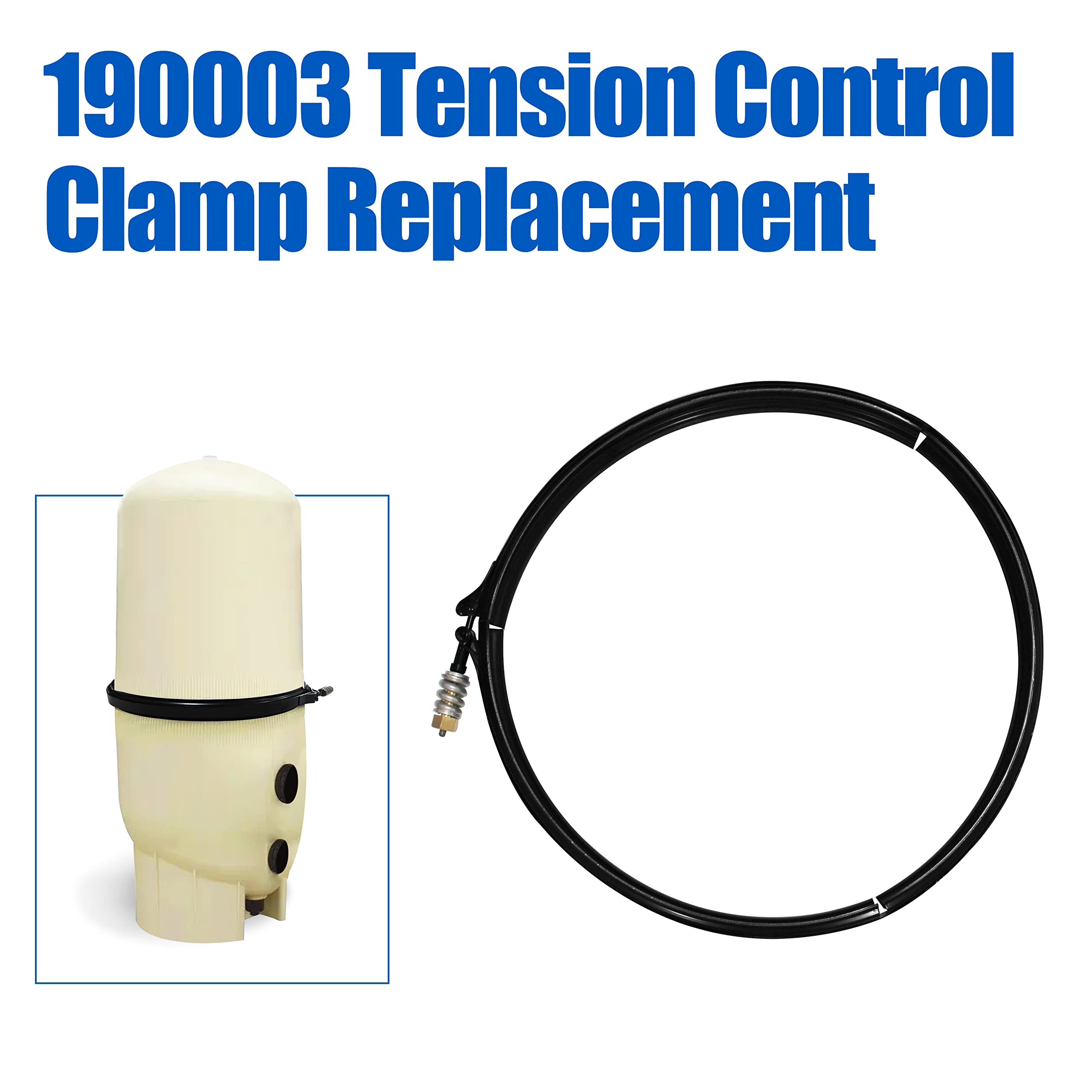 salangid 190003 Tension Control Clamp Kit Replacement for Pentair Pool ...