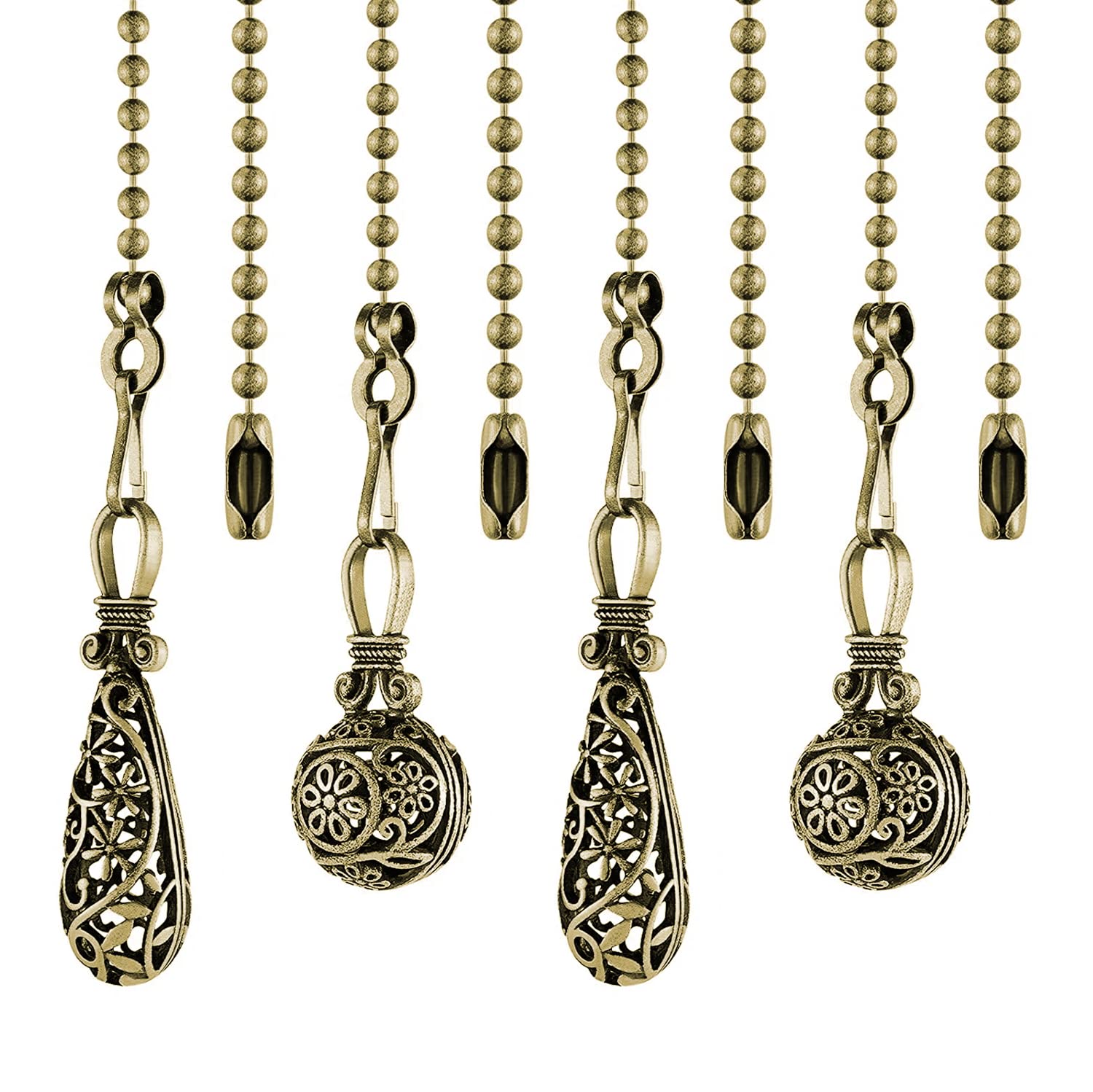 Amazon.com: Dotlite Ceiling Fan Pull Chain Vintage Hollow Fan Danglers ...