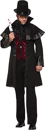 Amazon.com: Forum Novelties Men's Jack The Ripper Deluxe Costume, Black ...
