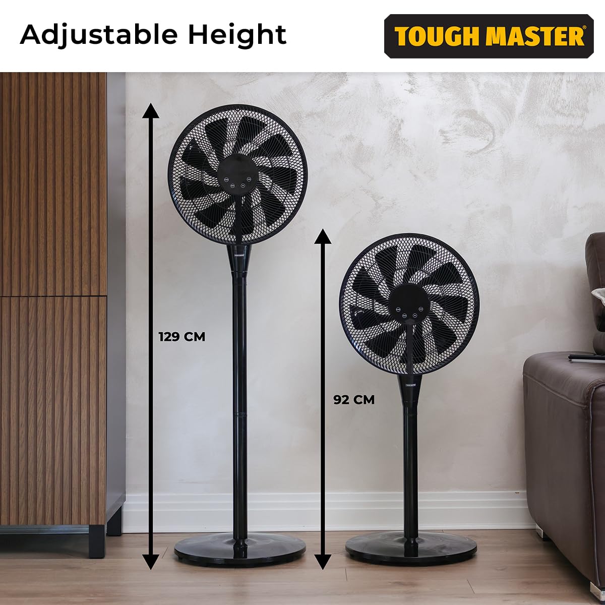 Floor Standing Fan LUCCI AIR Breeze Floor Fan In Black, Height