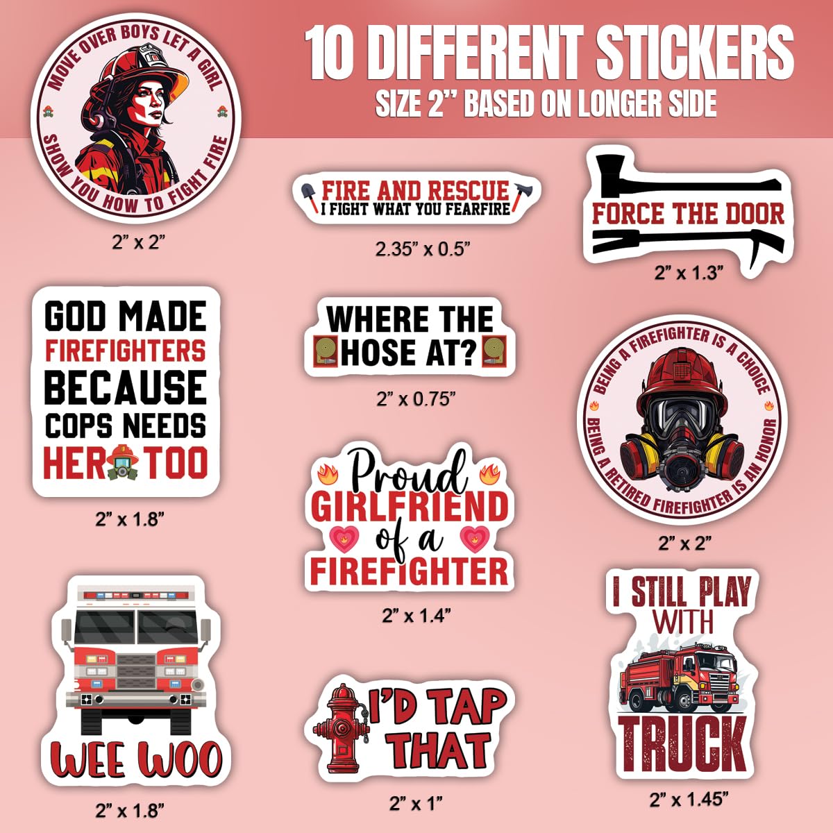 Firefighter Stickers And Decals