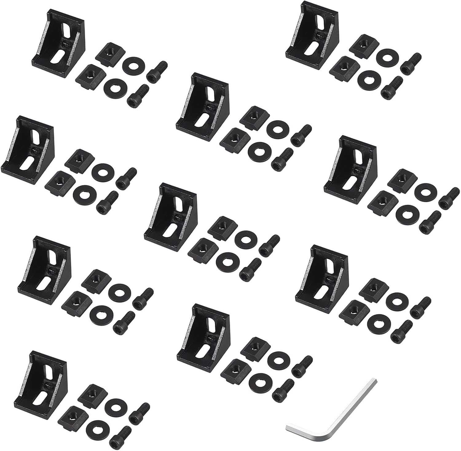 Amazon.com: JiGiU 10Sets 2020 Series Aluminum Profile Connector Corner ...