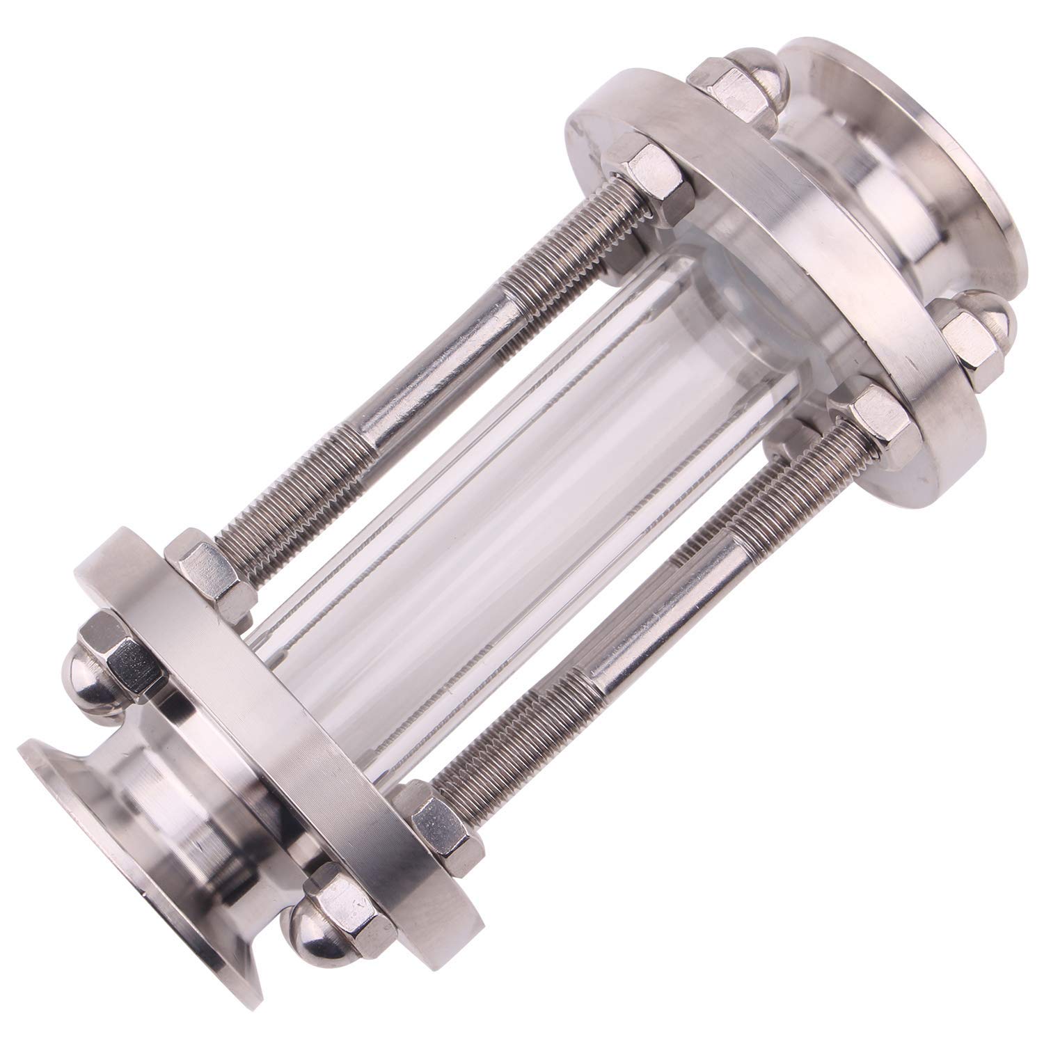 Buy DERNORD In-Line Glass with Clamp End,Flow Sanitary Straight Glass ...