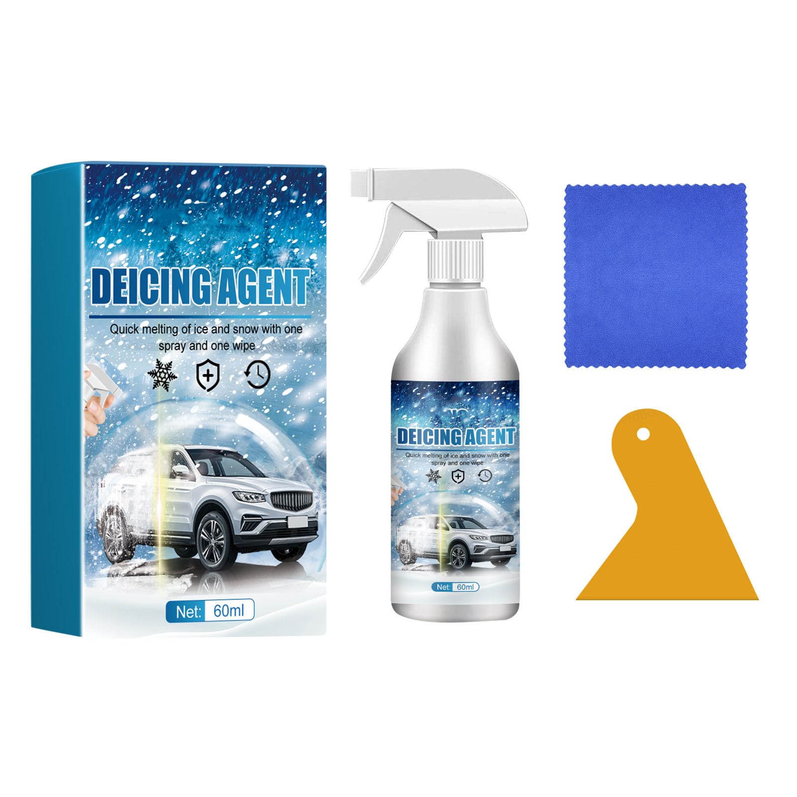 Amazon.com: Triviora Deicer Spray for Car Windshield, 60ml De Icer for ...