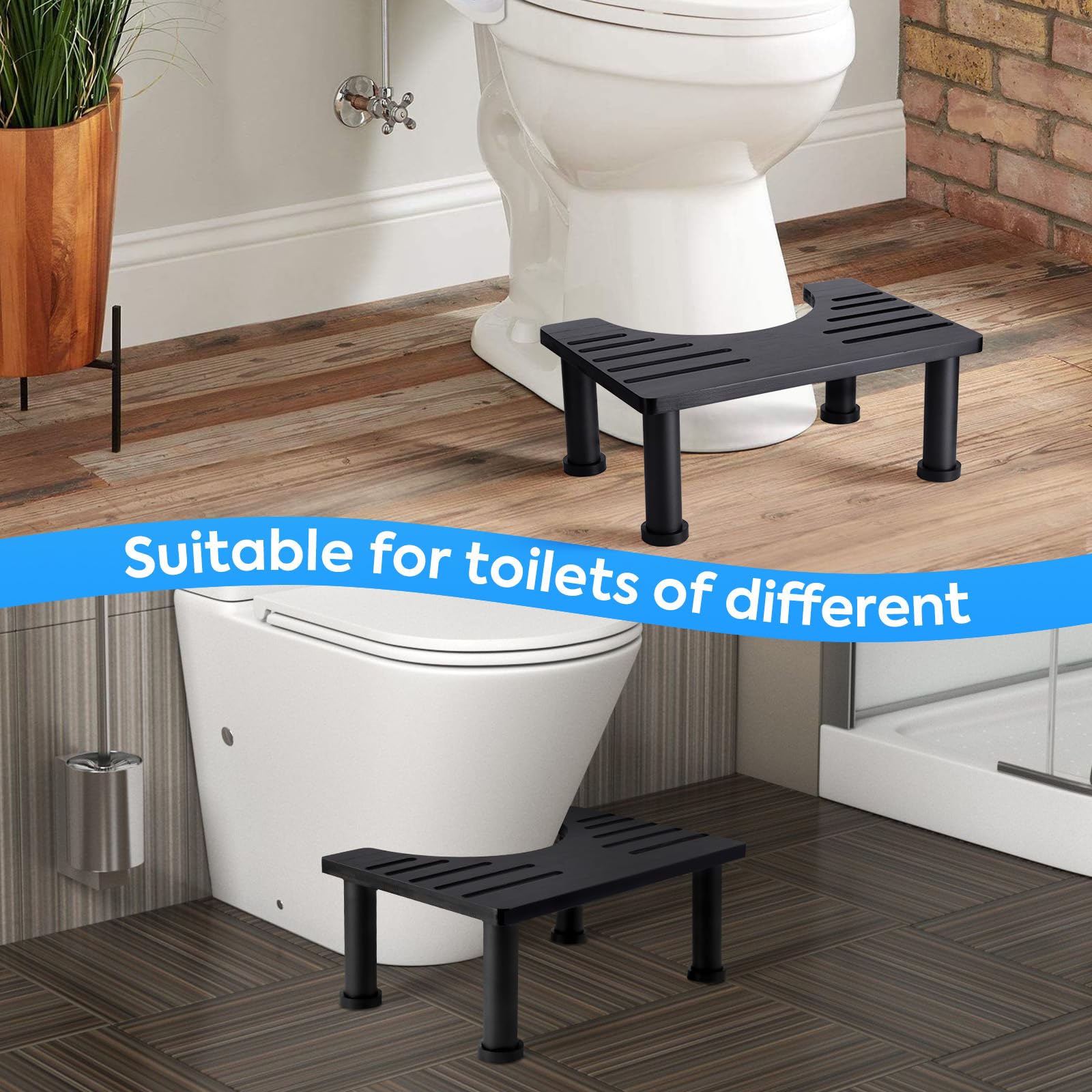 Snapklik.com : HouseJoy Squatting Toilet Stool For Adults-Wooden ...