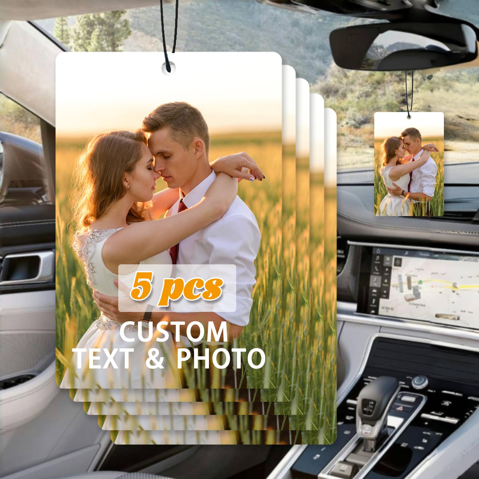 Amazon.com: 5/10/20/50/100Pcs Custom Air Fresheners with Picture Photo ...