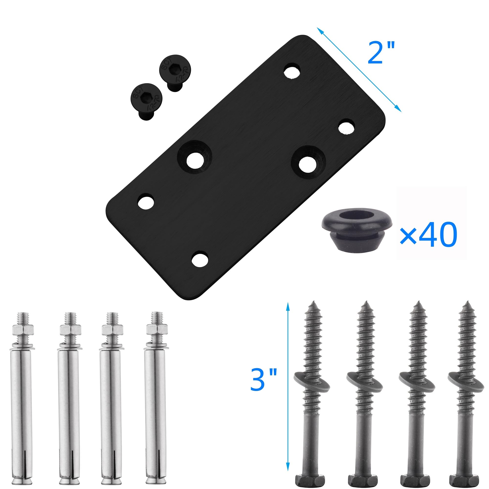 Snapklik.com : Senmit Cable Railing Post - Stainless Steel Square Fence ...