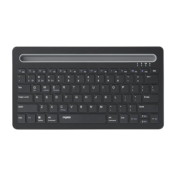 RAPOO XK100 Multi Device Bluetooth Keyboard Rechargeable Noiseless Portable Wireless Keyboard rapoo-xk100-multi-device-bluetooth-keyboard-rechargeable-noiseless-portable-wireless-keyboard