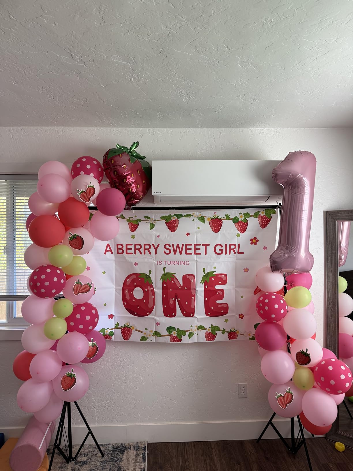 Amazon.com: Berry Sweet One Birthday Party Decorations, Fiesec Berry ...