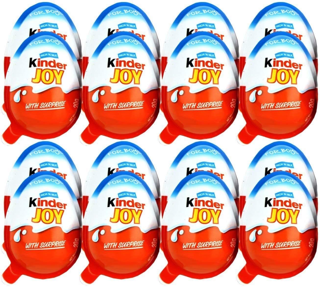 Amazon.com: Kinder Joy, 15 Easter Eggs, Cream and Chocolatey Wafers ...