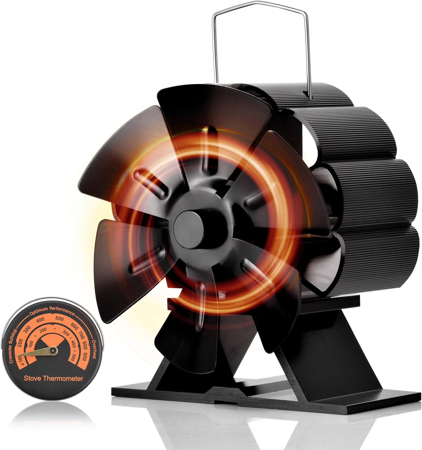 Amazon.com: VODA New designed 4 Blades Heat Powered Stove Fan for Wood ...