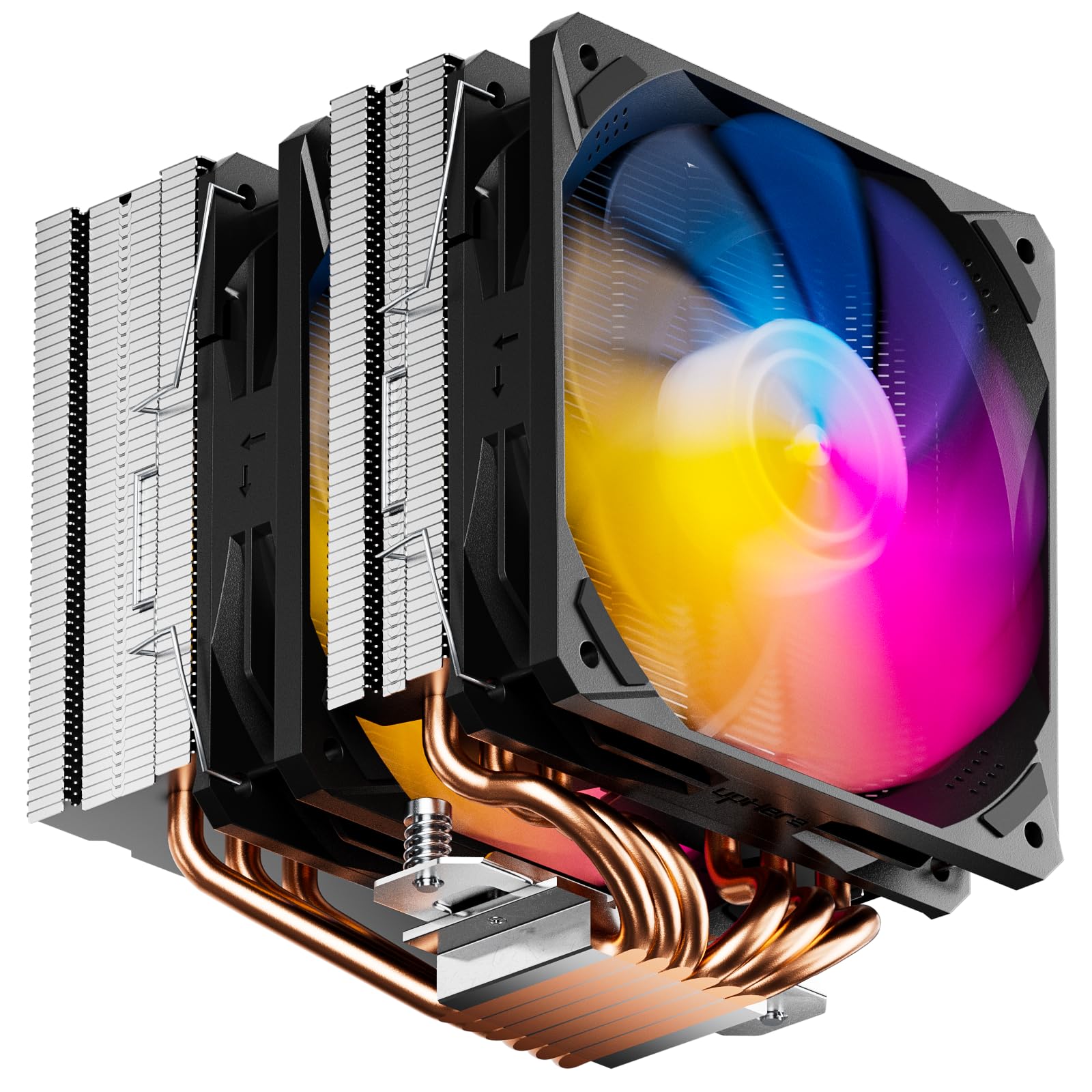 Amazon.com: upHere D6SEC Dual Tower CPU Air Cooler with 6mm x 6 Copper ...