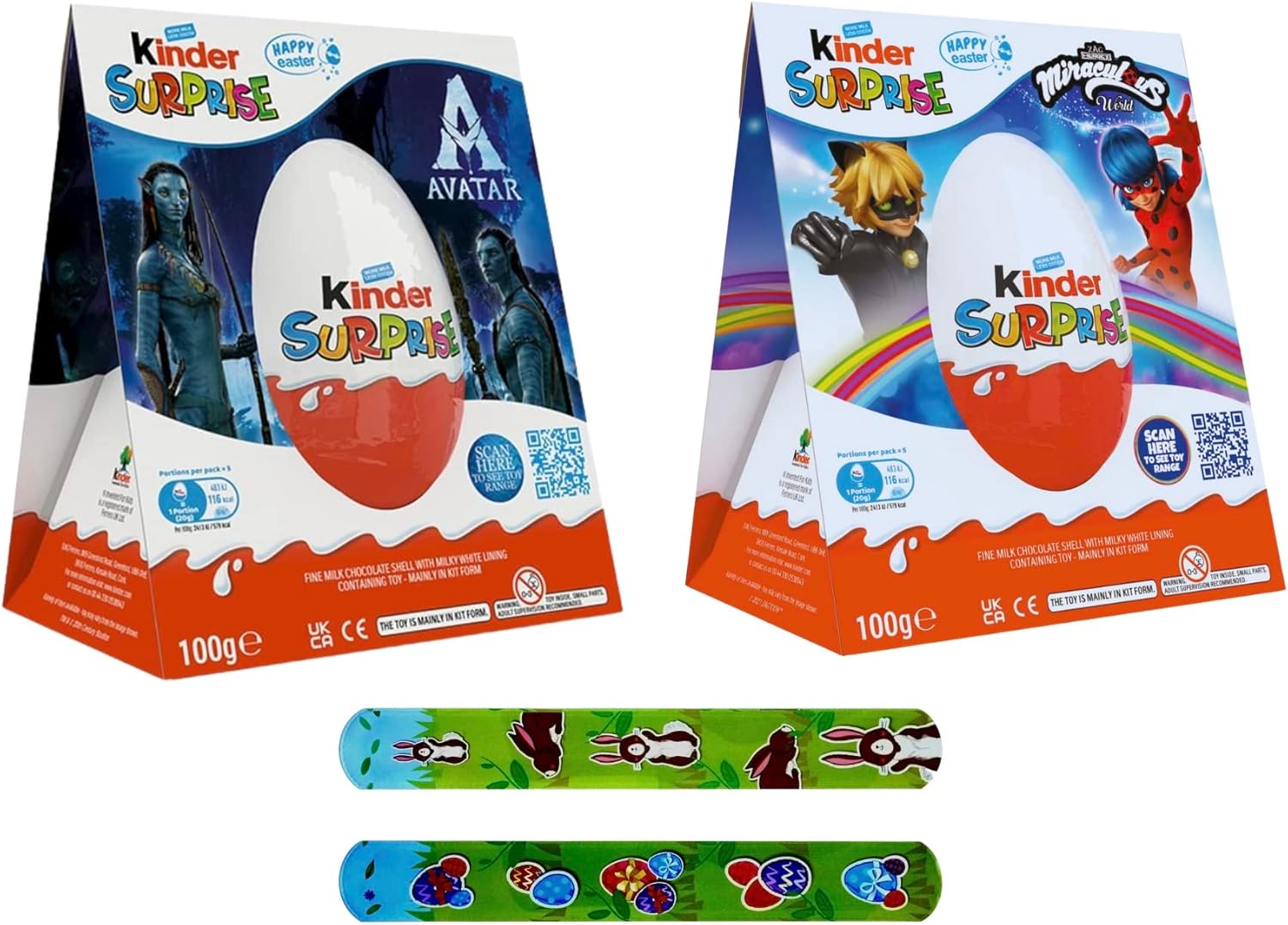 Kinder Easter Egg Gift X 2 With 2 X Easter Character Snapbands kinder-easter-egg-gift-x-2-with-2-x-easter-character-snapbands