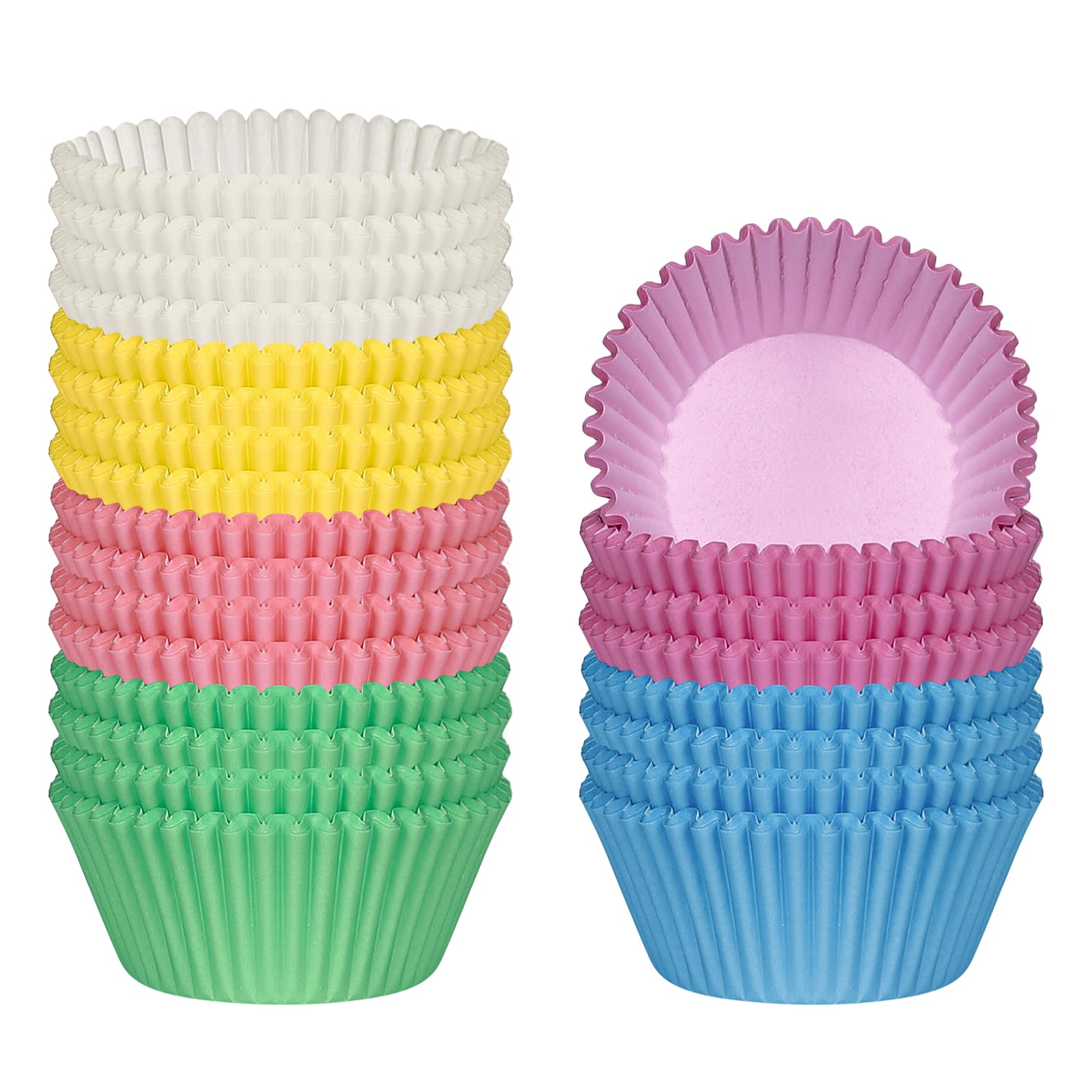 Amazon.com: Dtzzou Colorful Standard Paper Baking Cups 600 Count ...