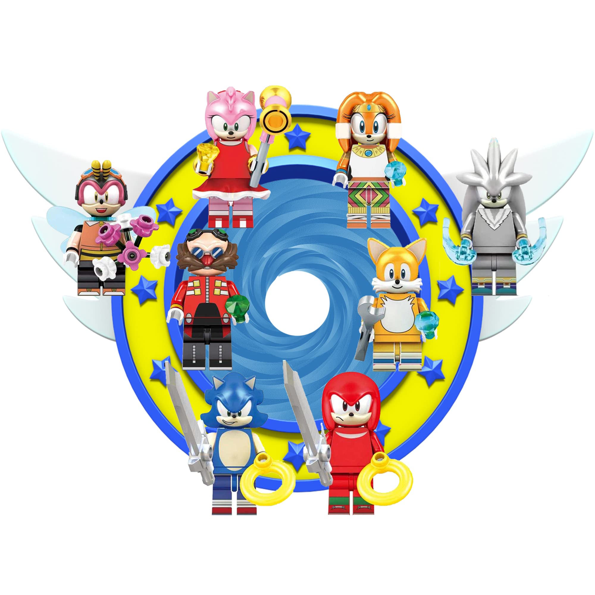 Kinper New Sonic Toy Figures Set Deluxe Action Heroes From | Desertcart GB