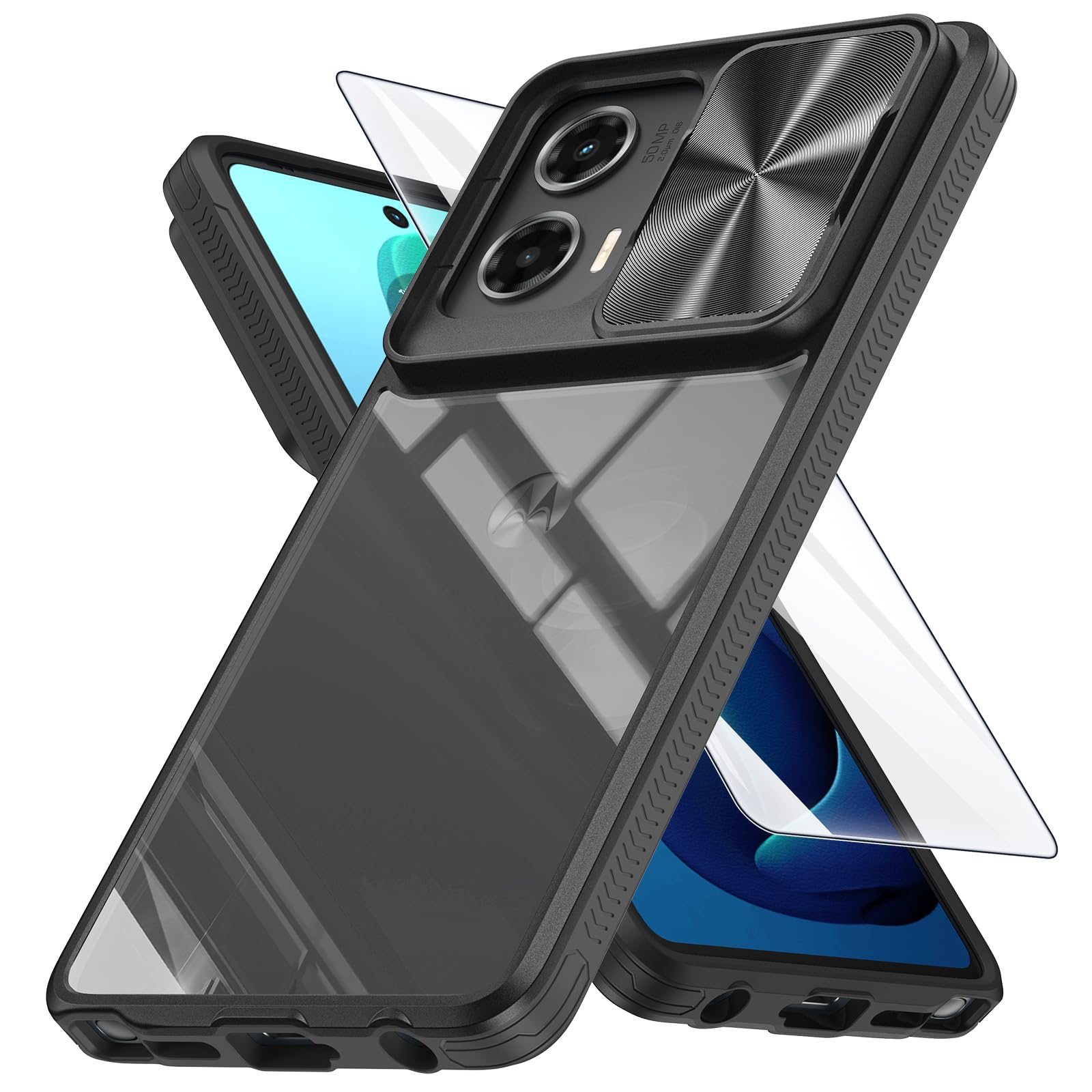 Amazon.com: NULETO for Moto G Stylus 5G 2024 Case with Slid Camera ...