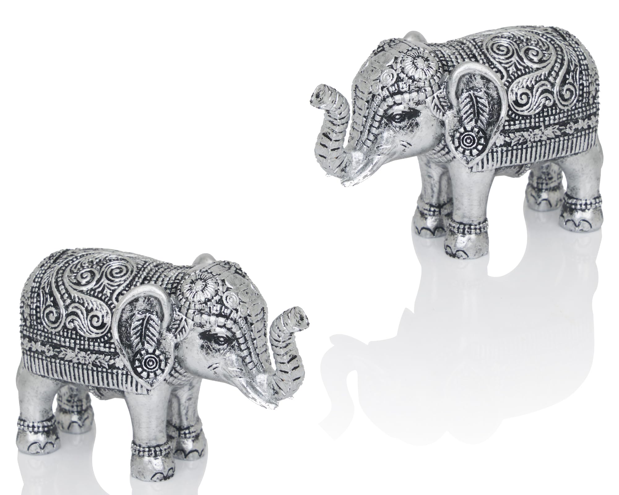 Amazon.com: BOIHEGU Small Elephant Statue Home Decoration(Set of 2 ...