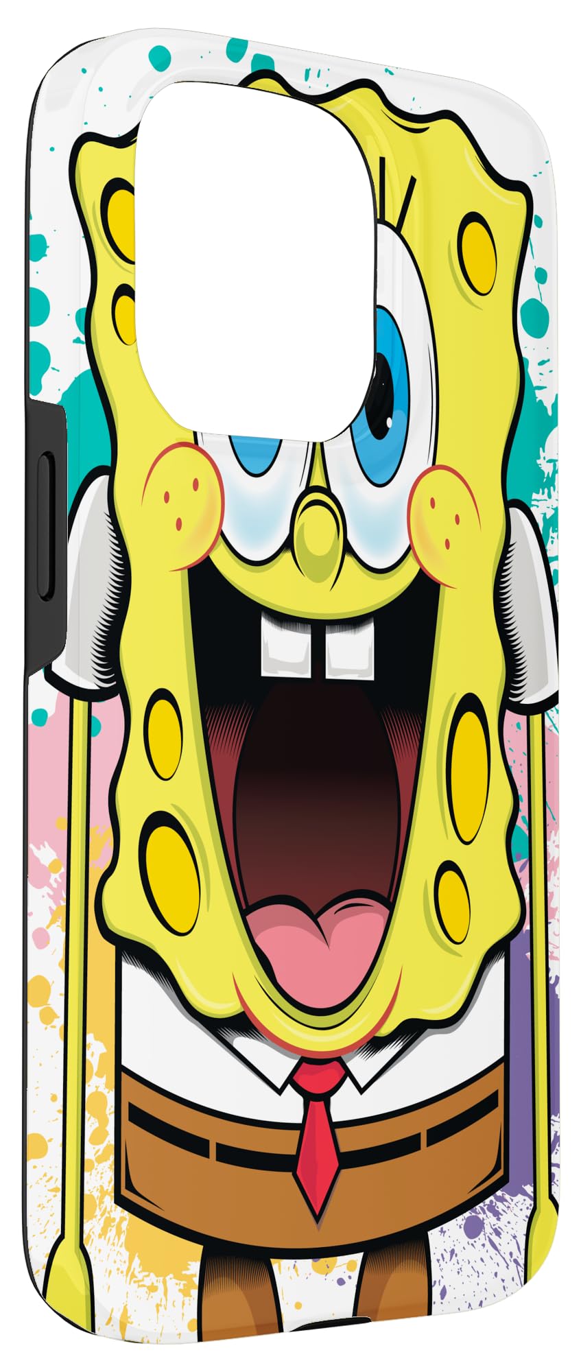 Snapklik.com : Paint Splatter Spongebob Squarepants Case For iPhone 15 Pro