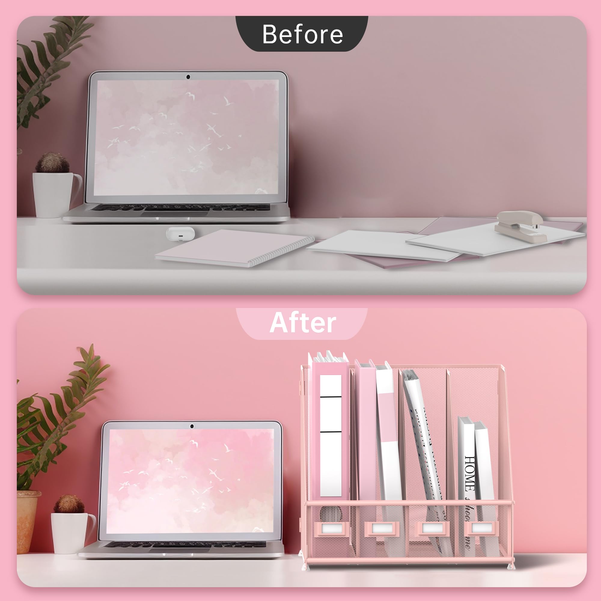 Snapklik.com : SUPEASY Magazine File Holder Desk Organizer, Metal ...