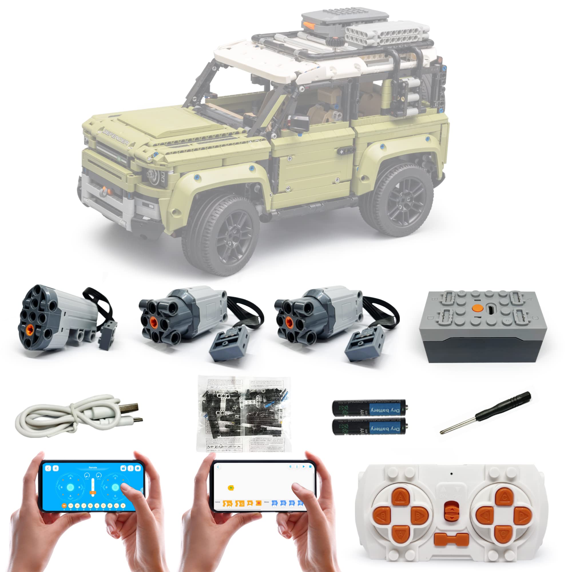 Amazon.com: WANCHENG Power Motor Set for Lego 42110 Technic Land Rover ...
