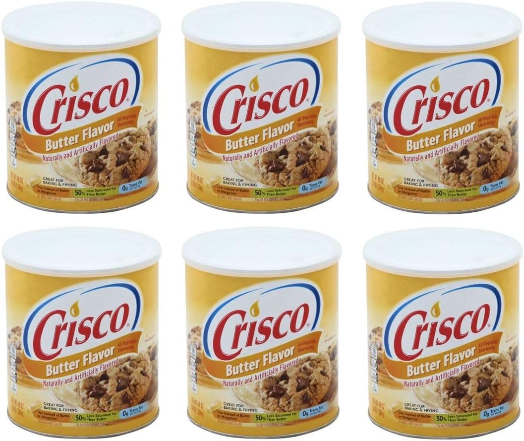 Amazon.com: 3 Set of 6 - Crisco Butter Flavor All Vegetable Shortening ...
