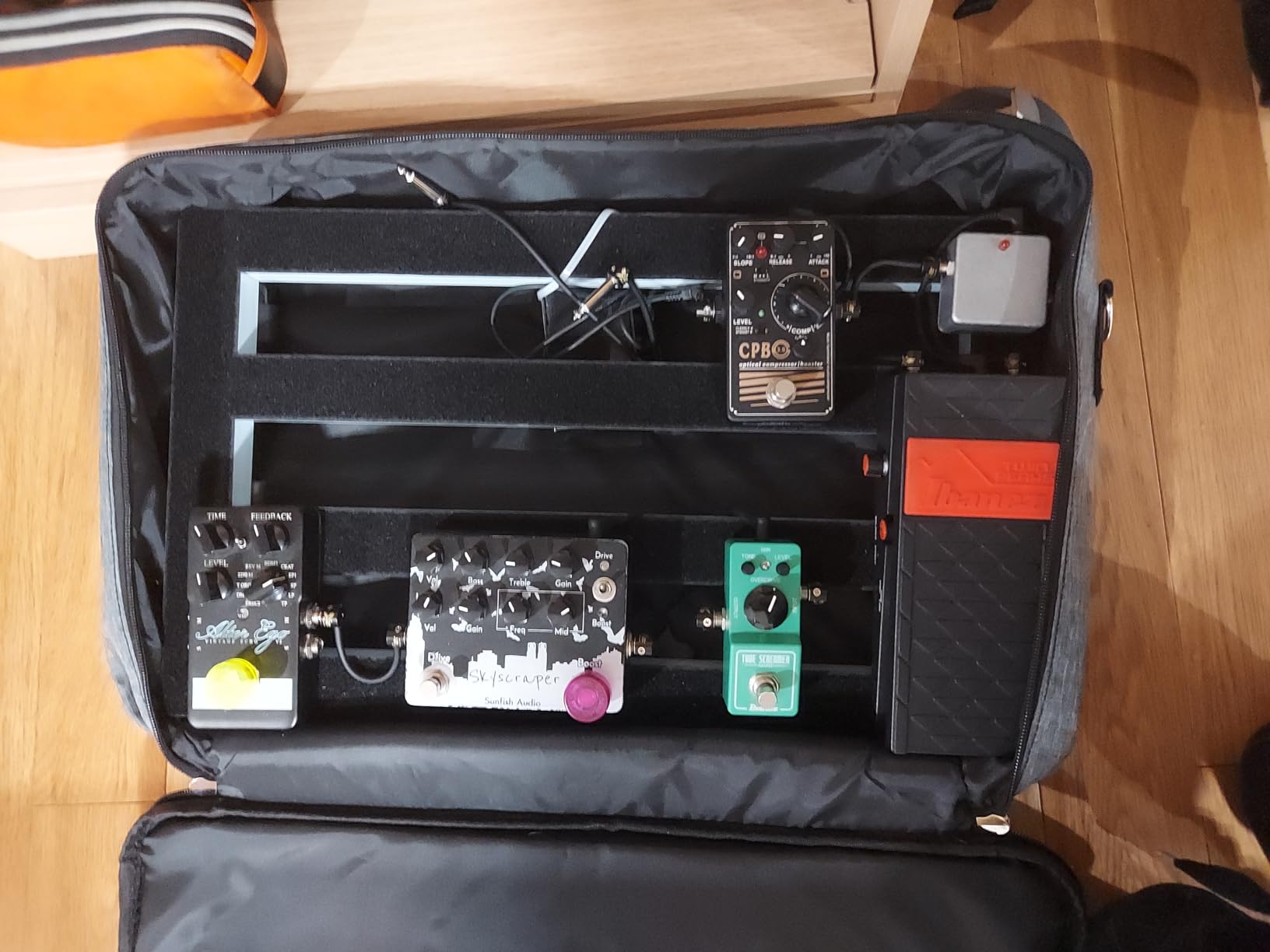 Amazon | GHOSTFIRE 超軽量 ギターエフェクター ボード ペダルボード アルミニウム合金 面ファスナー キャリングバッグ付き Sシリーズ SPL-04white ...