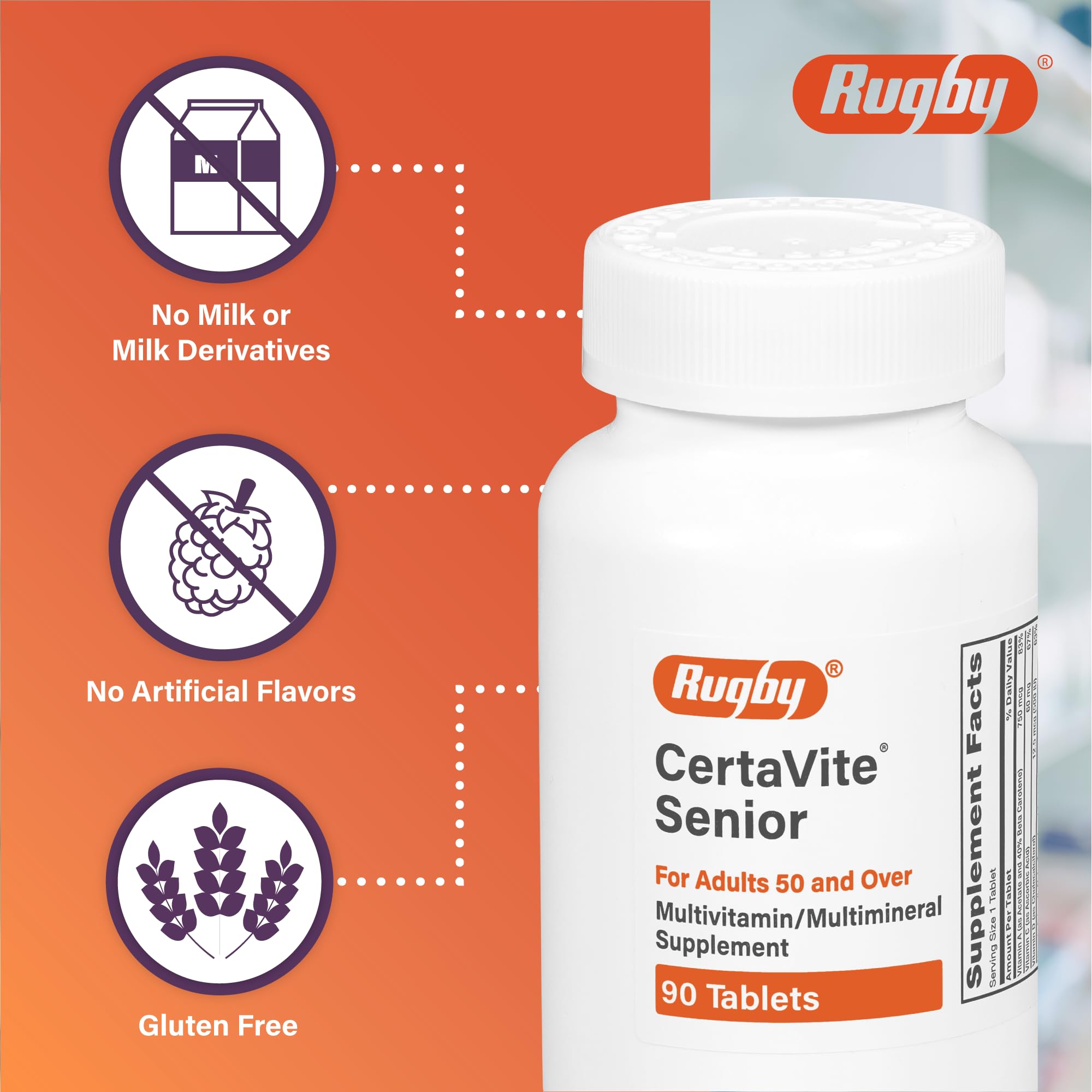Snapklik.com : Rugby CertaVite Senior Multivitamin/Multimineral ...