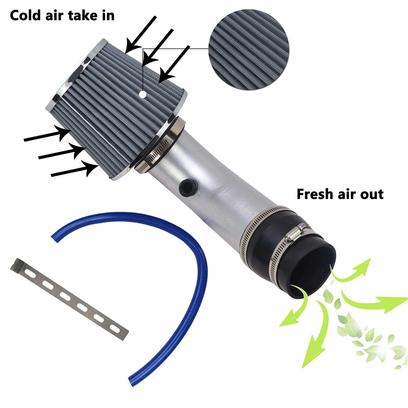 Challenger Hellcat Cold Air Intake 76Mm/3Inch Auto Cold Air Intake Kit ...