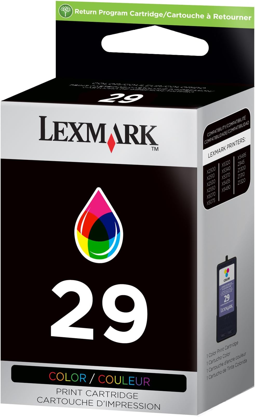 Amazon.com: Lexmark 18C1590 OEM Ink - (#28/#29) X2500Z845Z1300 Black ...