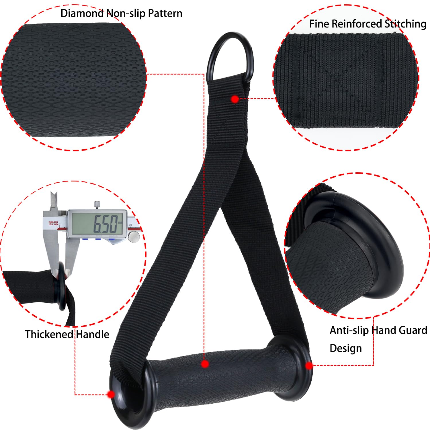Snapklik.com : Exercise Handles For Resistance Bands & Cable Machines ...